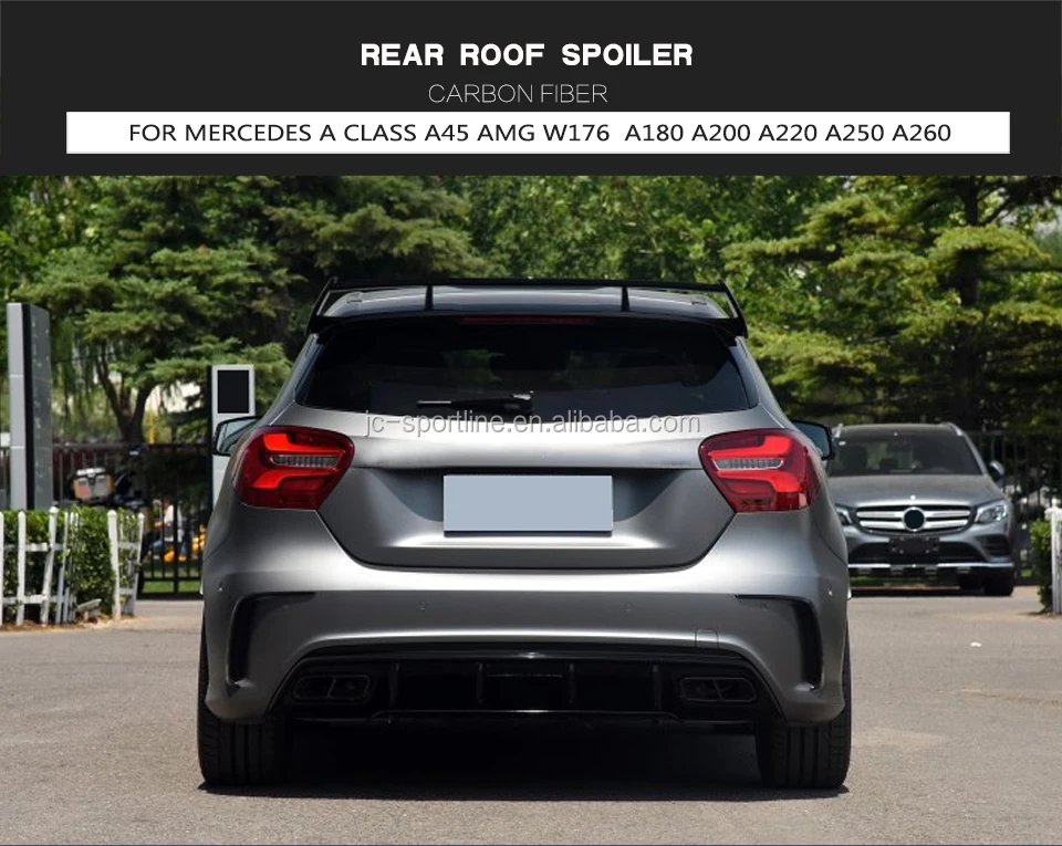 Mercedes Benz W176 a-Class A45 Roof Spoiler - Carbon Fibre