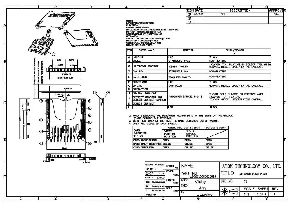 Microsd Slot Mechanism Diagram
