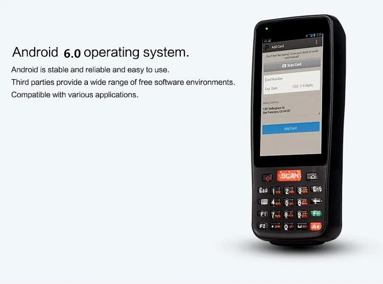 Android Warehouse Barcode Scanner Mobile Data Collector Pda401 - Buy ...