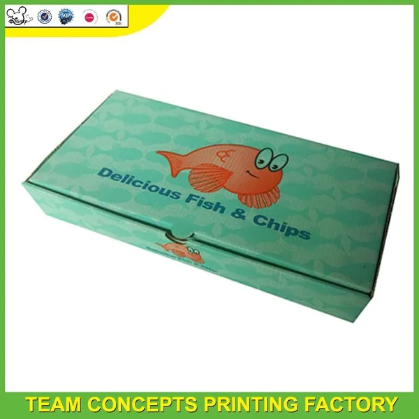 Custom Fried Fish Corrugated Board Packaging Box - Buy Fried Fish Box ...