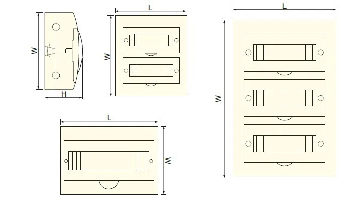 New Distribution Box Switchboard 15 Way Surface Mount - Buy ...