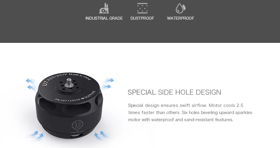 T-motor Bldc Uav Drone Motors Gear Brushless Motor U7 Heavy Lift Drone ...