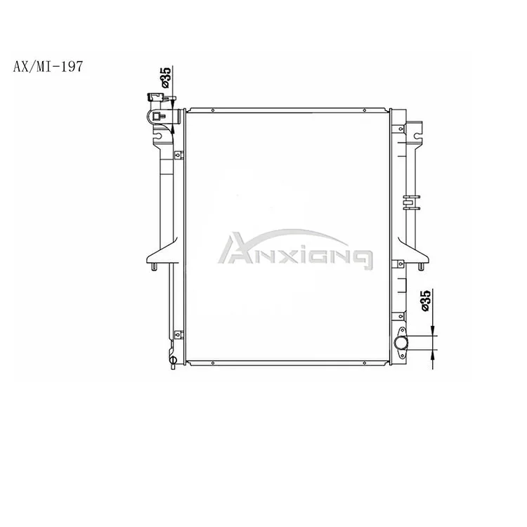 Oem: Mn135119/1350a346 525*638*16 Mt Auto Parts Aluminum Brazing ...