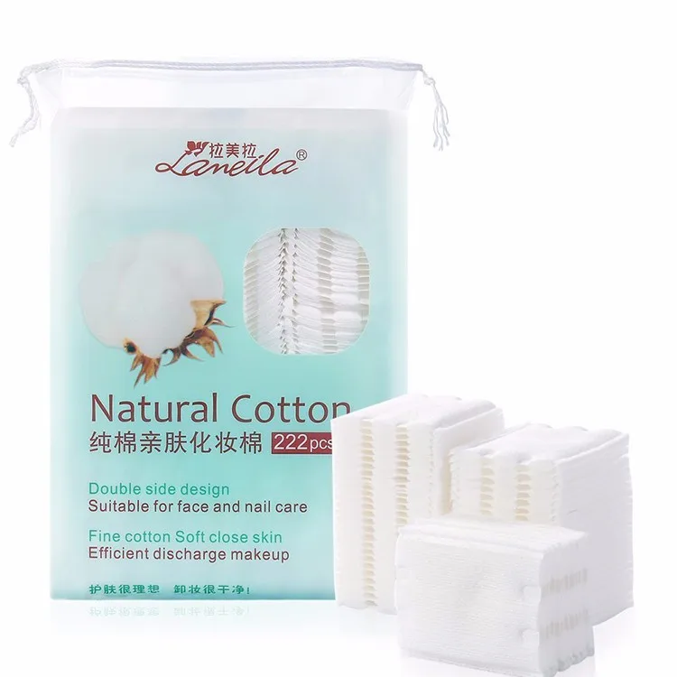 Cosmetic Manufacturer Cotton Pads Make Up Soft Square Organic Cotton ...