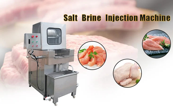 Full Automatic Meat Brine Injector Machine for Chicken Fish Meat