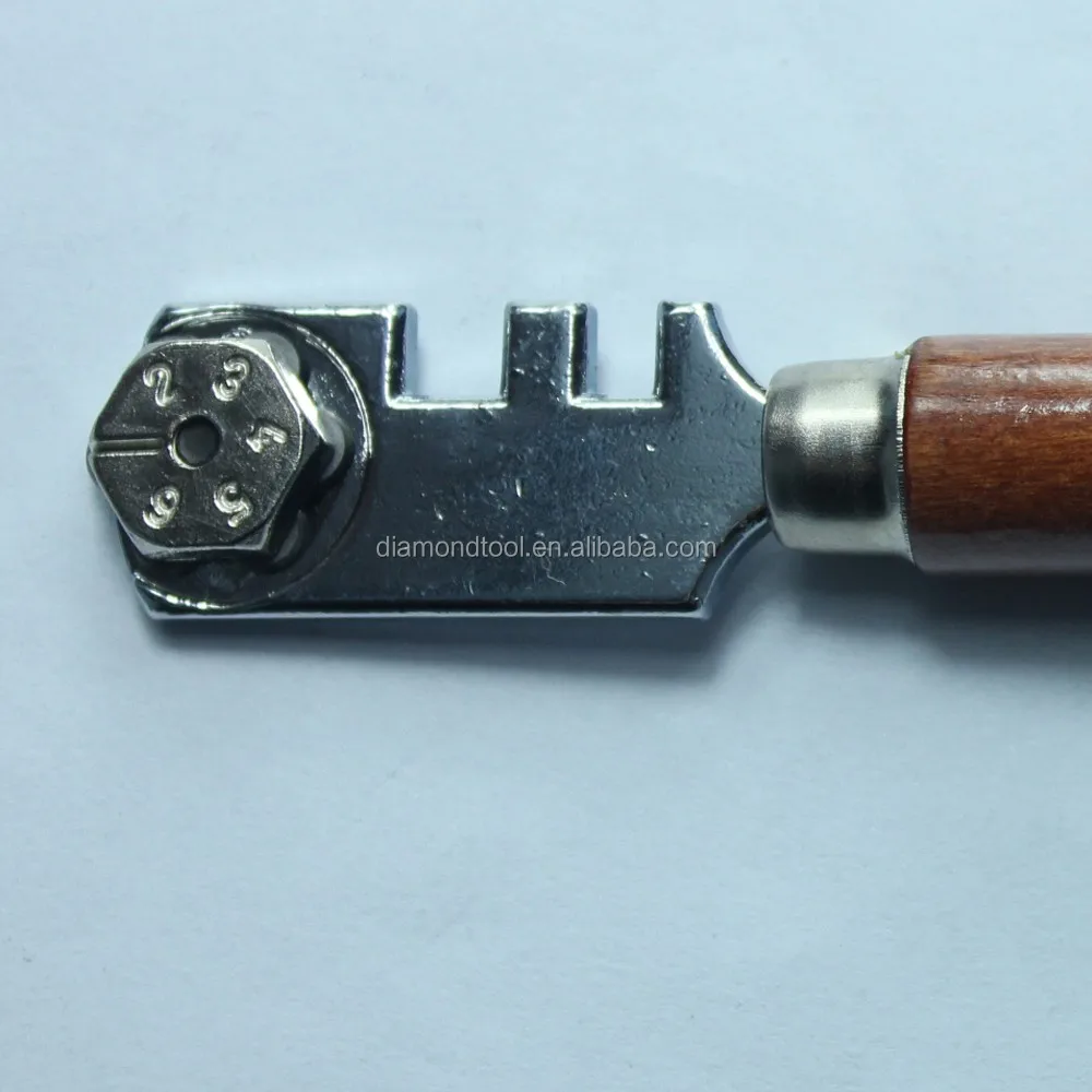 German Carbide Glass Cutter/glass Cutting Tools/high Quality Wooden Handle Six Wheels To-yo ...