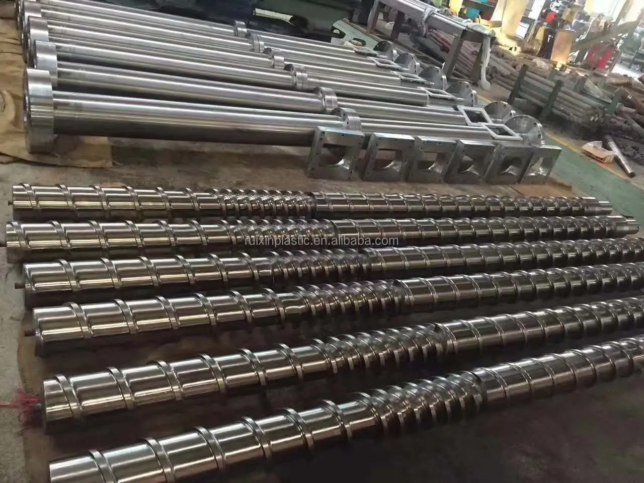 PE Plastic Film Blowing Extruder Screw Extrusion Screws Barrel