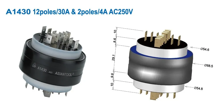Electrical Rotating Connectors - Reliable Mercury Slip Rings