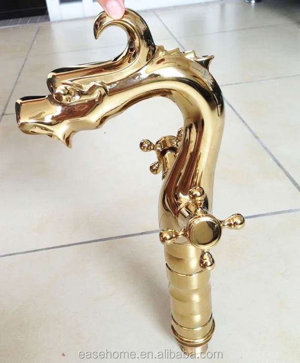 Gold Plated Fancy Taps Dragon Faucet - Ceramic Valve Core