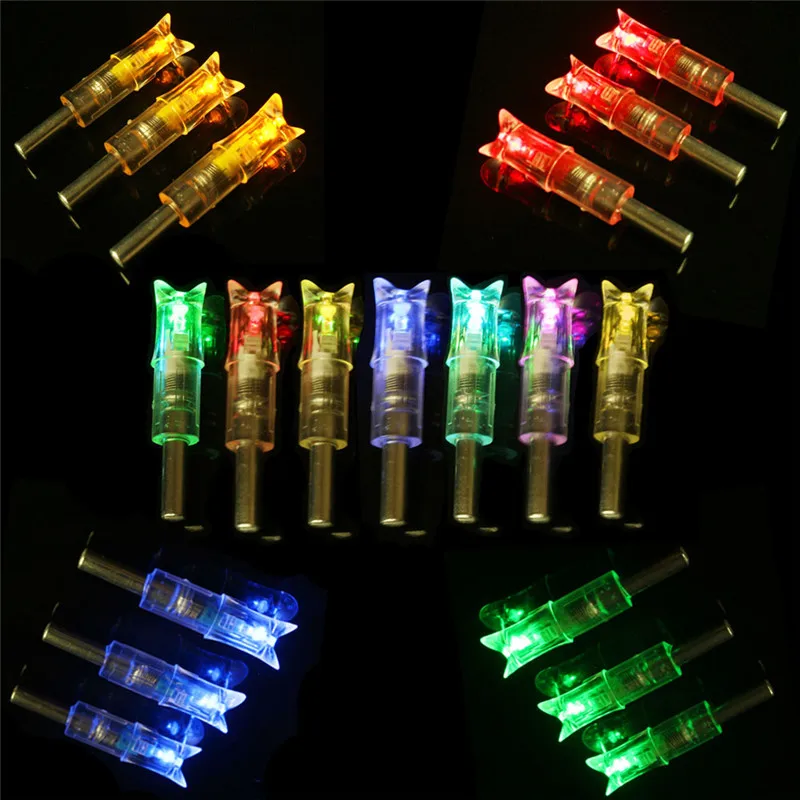 Archery Arrow Led Lighted Nocks Luminescent Automatic Knocks Tail 7.6mm ...