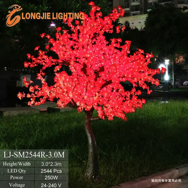 Holiday Lighting Maple Leaf Christmas Tree With Led Lights - Buy Maple ...