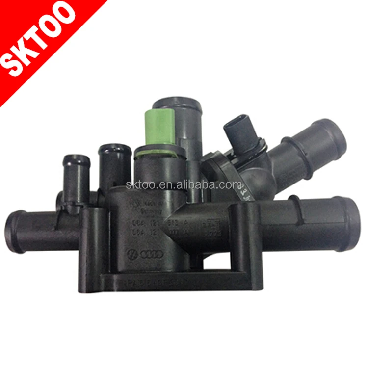 Auto Parts Engine Cooling System Thermostat Housing With Sensor 06a 121 ...