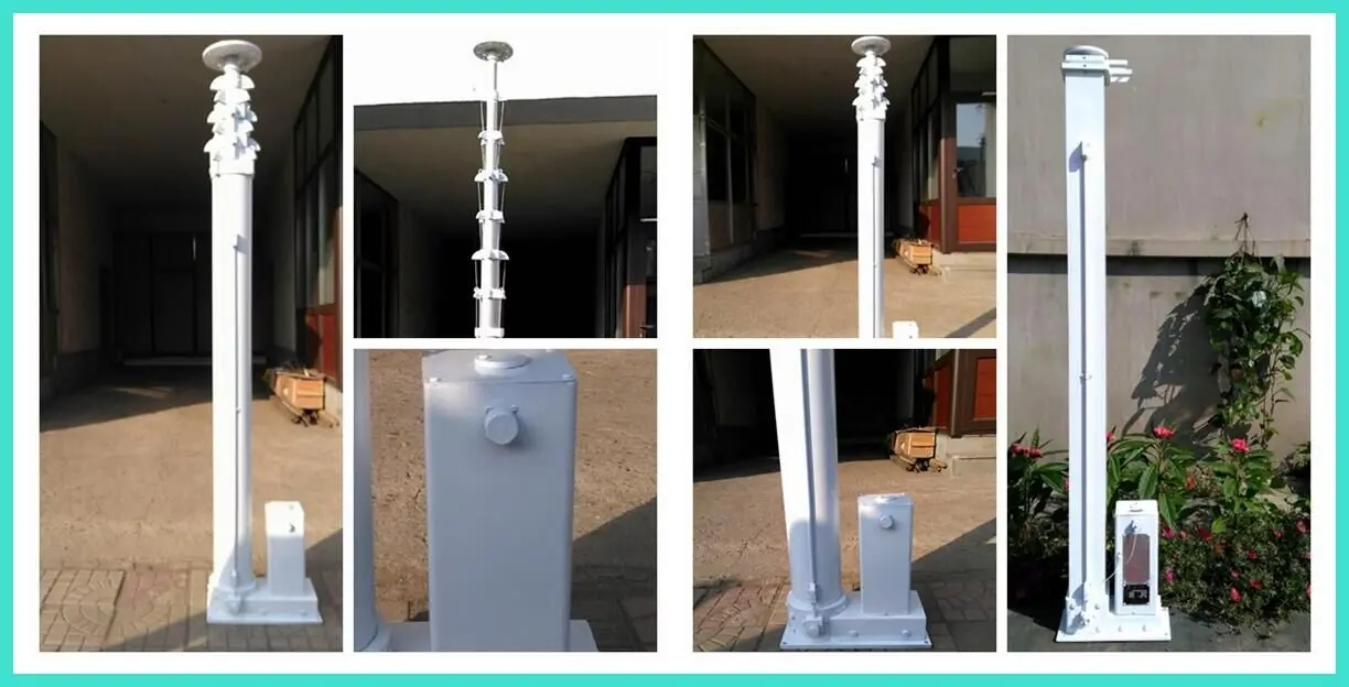 12m Motorized Aluminum Telescoping Antenna Mast – Mobile Lifting ...