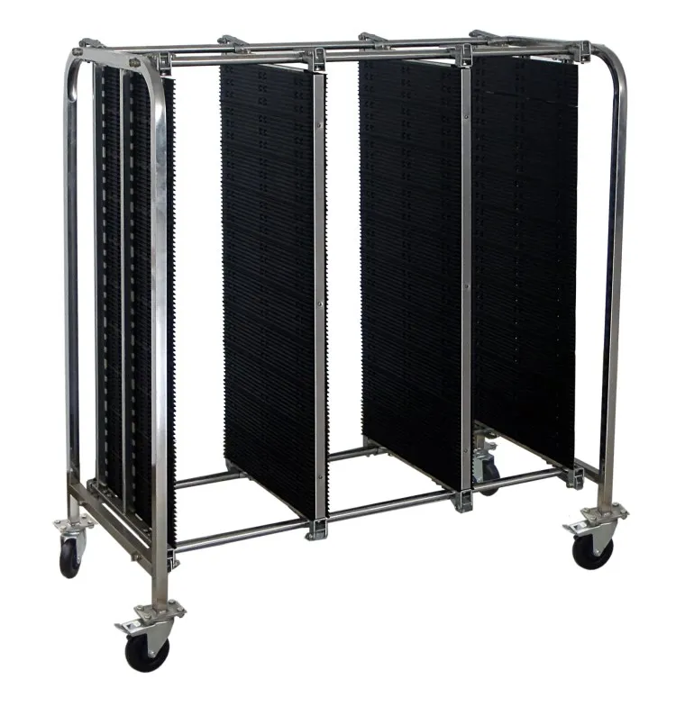 ESD PCB Storage Trolley/ SMT PCB Magazine Rack Cart /PCB Circulation ...