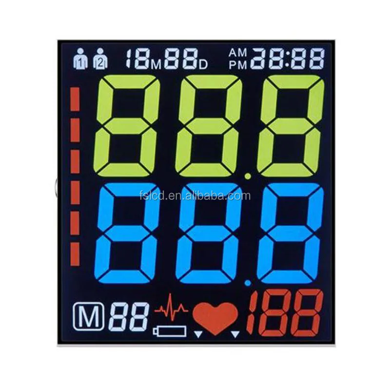 Custom Size Liquid Crystal Display Module Digital 7-segment Lcd Panel Va Type Transparent Lcd ...
