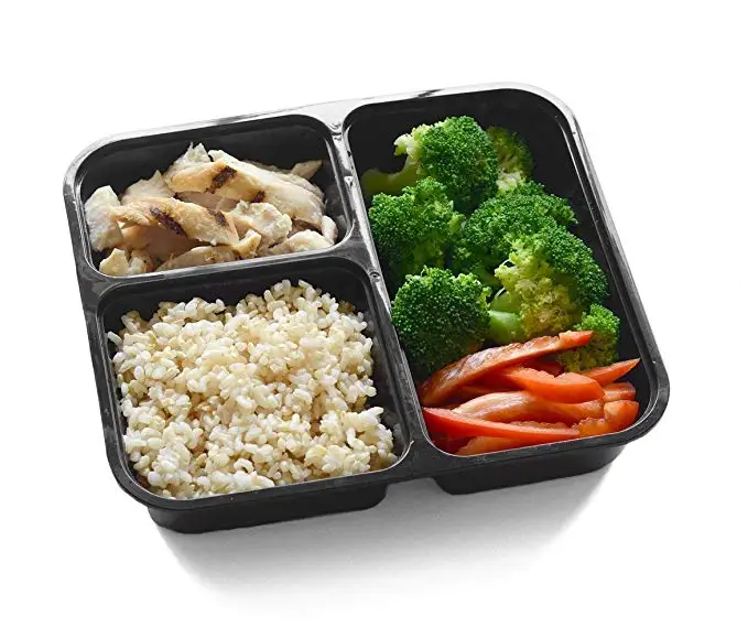 Reusable 3 Compartment Food Containers - Durable & Versatile