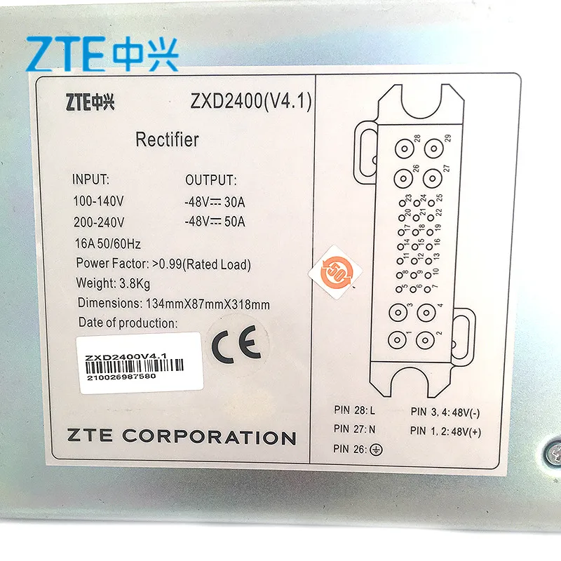 Adjustable Rectifier Module 2400w 50a 220v Ac To 48v Dc Rectifier Zte ...