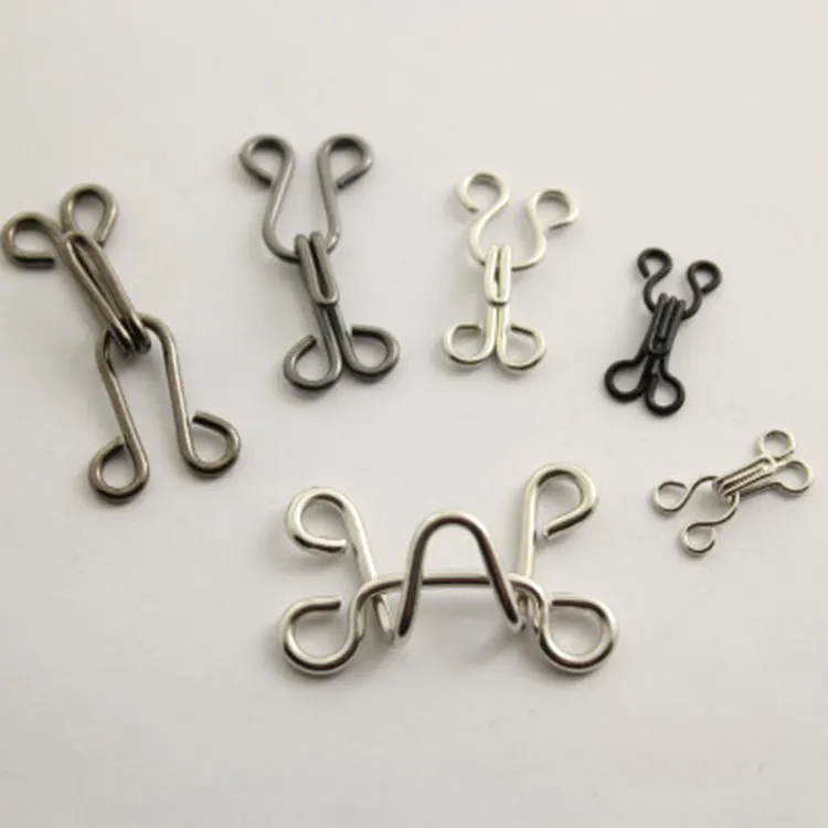 Fancy Dress Metal Collar Hook and Eye for Garment Accessories