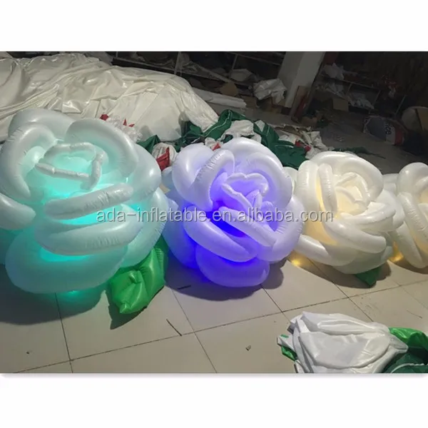 Event Decoration Inflatable Rose Flower Customized Lighting Rose Flower ...