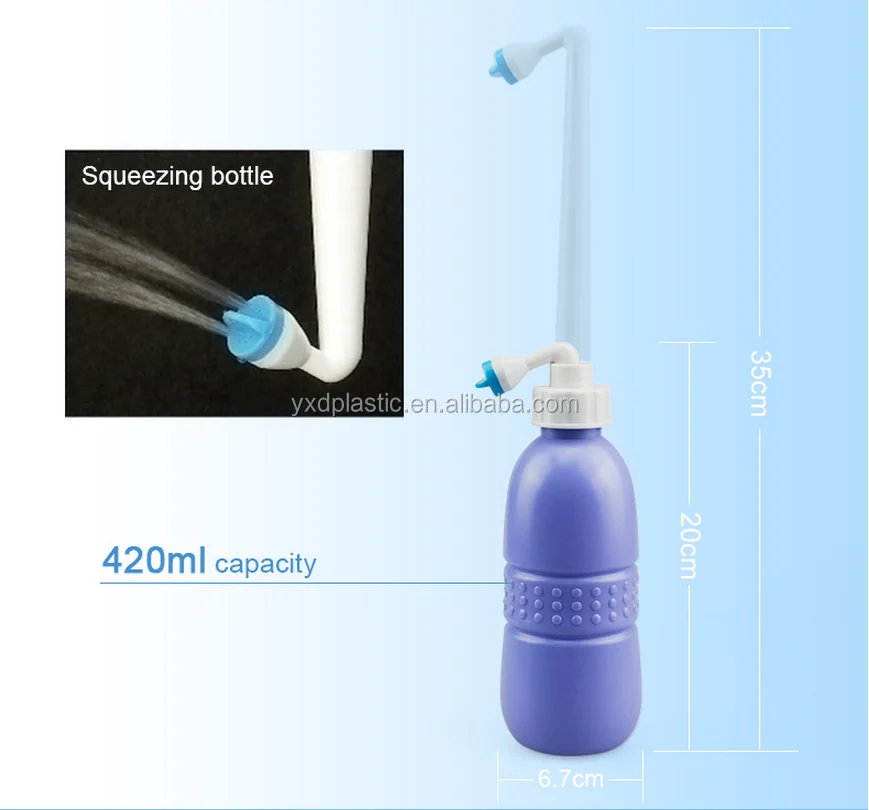420ml Portable Plastic Small Bidet Bottle Personal Hygiene Handheld ...
