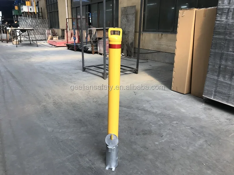 Cast Iron Traffic Road Safety Bollard with Ring for Chain