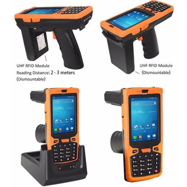 Long Range Industrial Pda Handheld Rugged Android Barcode Scanner Nfc ...