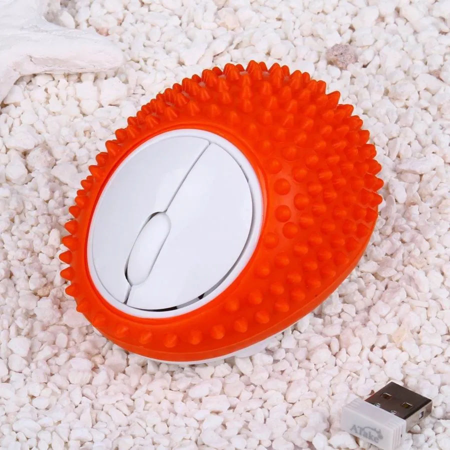 Atake Hedgehog Massage Mouse 2.4g Wireless Beatlaser Cordless Acupoint ...