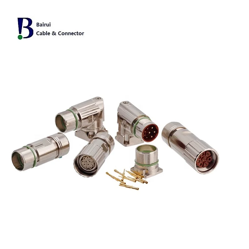 M23 Cable Mount Connector 6 Pole Socket 923 Series Metal Field ...