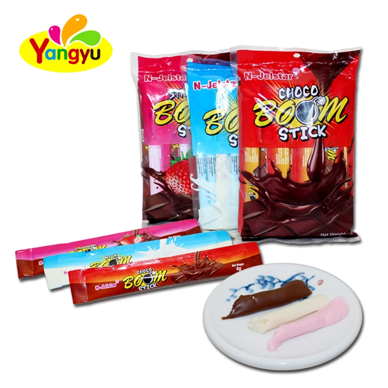 4g Choco Boom Stick Chocolate Toffee Candy With Hazelnut Flavor Milk ...
