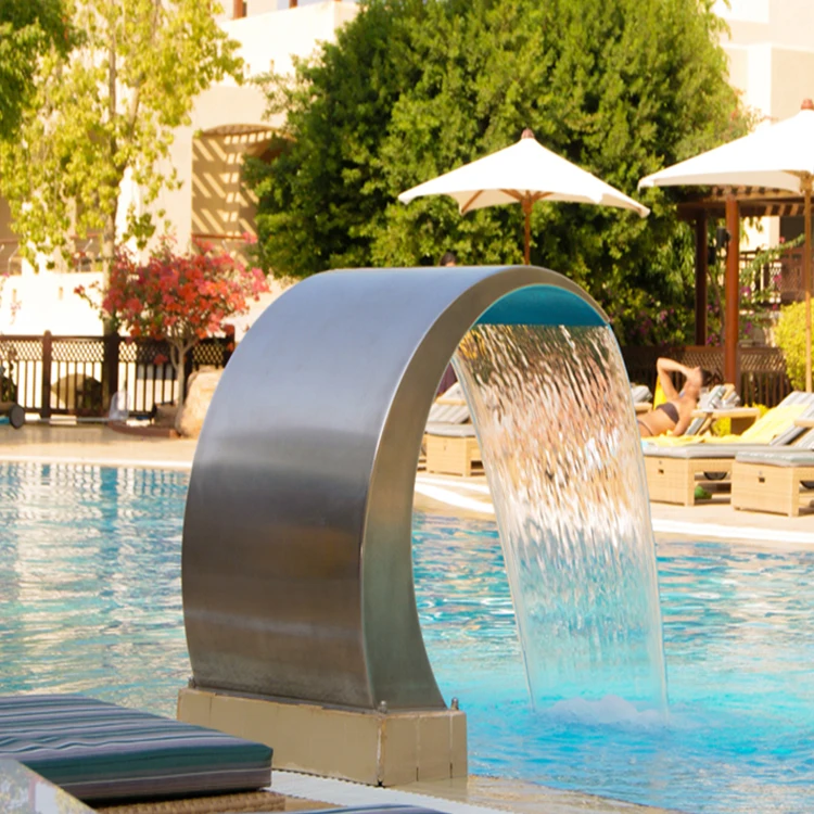 Artificial Indoor Decorative Swimming Pool Water Blade Fountain Water ...