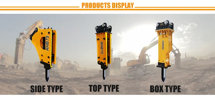 Excavator Hydraulic Breaker And Hydraulic Rock Hammer With 140mm Chisel ...
