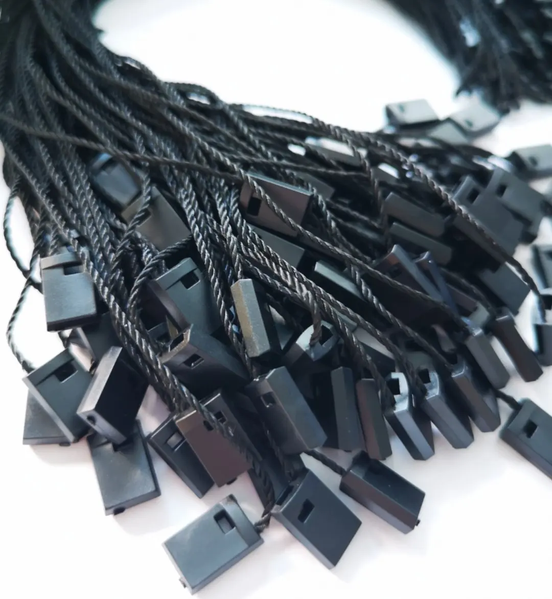 2024 Custom Hang Tag Fastener Maker Brand Name Embossed Logo Plastic ...