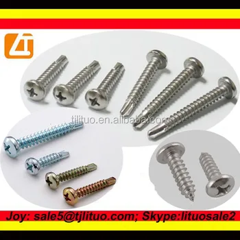 Steel Stainless Steel Din7981 Iso 7049 Cross Recessed Phil Pan Head ...