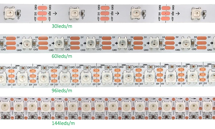 WS2812 WS2812B RGB Programmable Pixel LED Strip Light