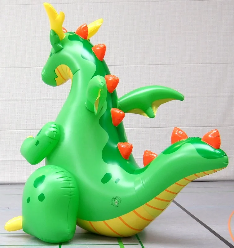 Customized PVC Inflatable Green Dragon for Sales