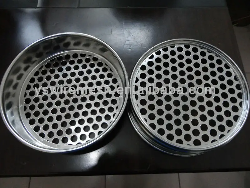 Round Hole Grain Sieve - Durable Stainless Steel Mesh
