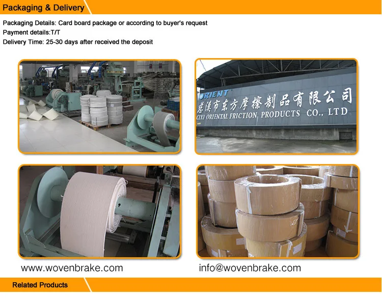 Flexible Anchor Windlass Brake Lining Roll - Oriction