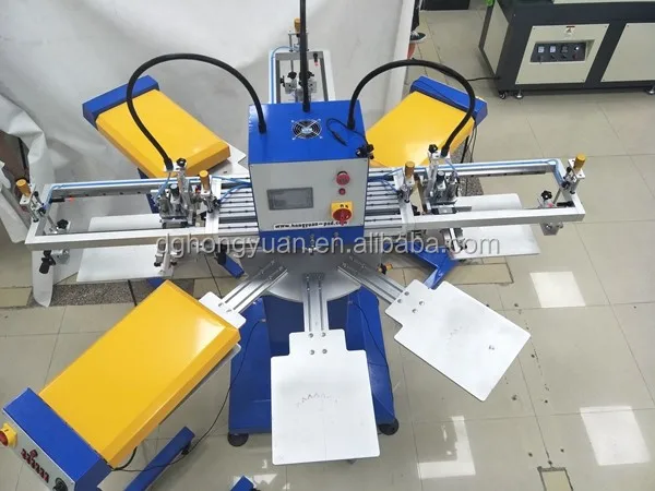 3 Color Automatic Octopus Screen Printing Machine For Neck Label And ...