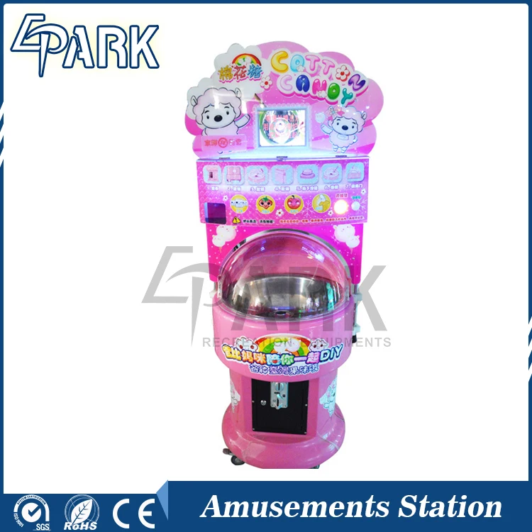 Coin-operated Children Diy Cotton Candy Vending Machine - Buy Triple ...