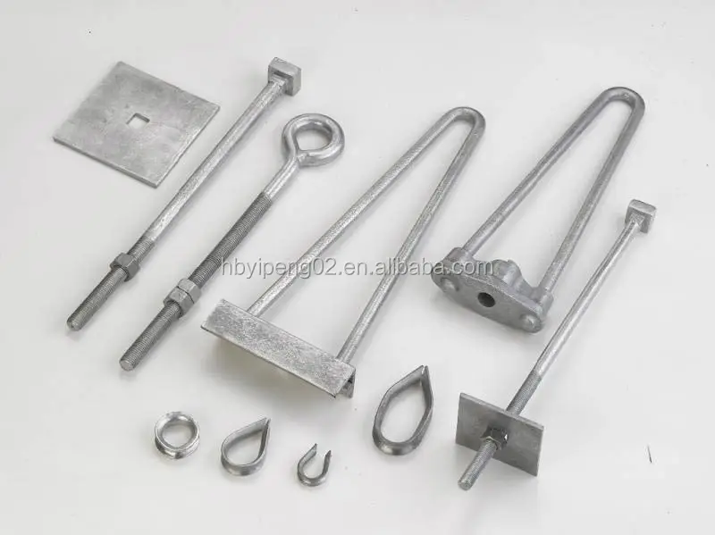 Manufacture Power Line Hardware Galvanized Adjustable Stay Rod with Bow ...