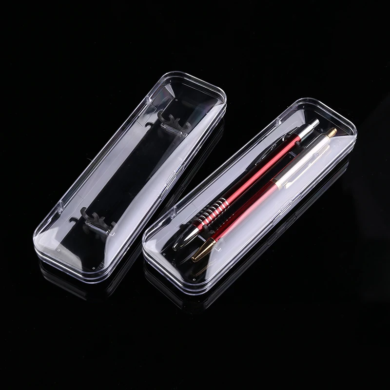 Clear Plastic Folding Ballpoint Pen Box Packaging Luxurious Pair Pen ...