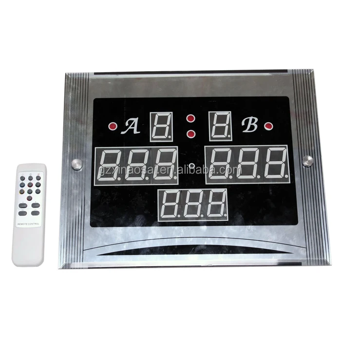 2 in 1 Biljartscorebord - Hand Scorer & Electronic Snooker