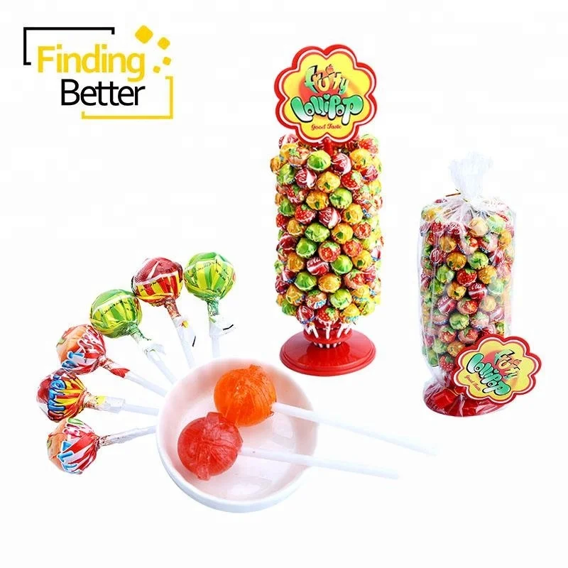 Chinese Hot Sale 12g Mix Fruit Flavored Bonbon Pin Pop Lollipop Candy ...