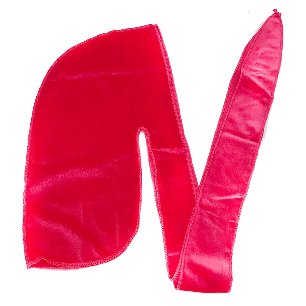 Custom Velvet Durag with Extra Long Tail - Fashion & Comfort