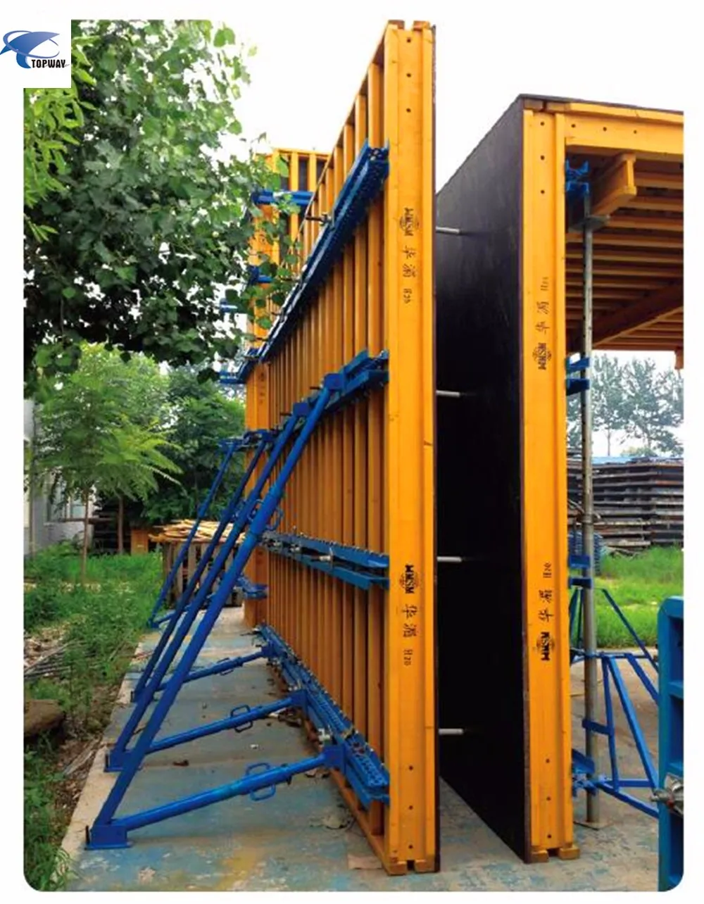 Yellow Color Wooden Timber Formwork Pine Wood H20 Beam For Construction ...