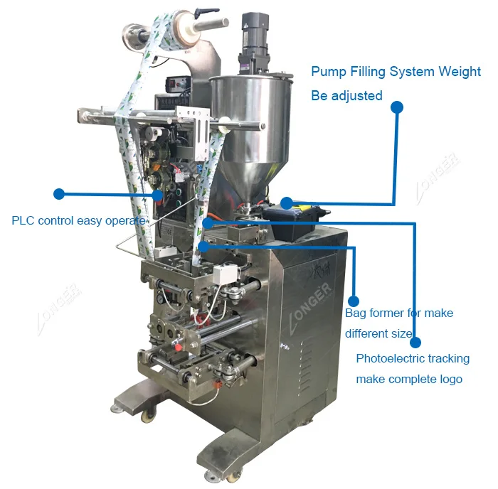 Automatic 1kg Cooking Olive Vegetable Oil Bag Packing Machine