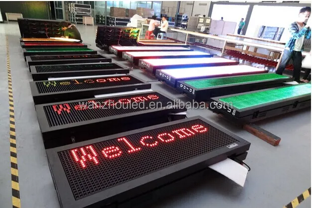 Single Color Outdoor Led Digital Sign Board Text Message /p10 Led ...