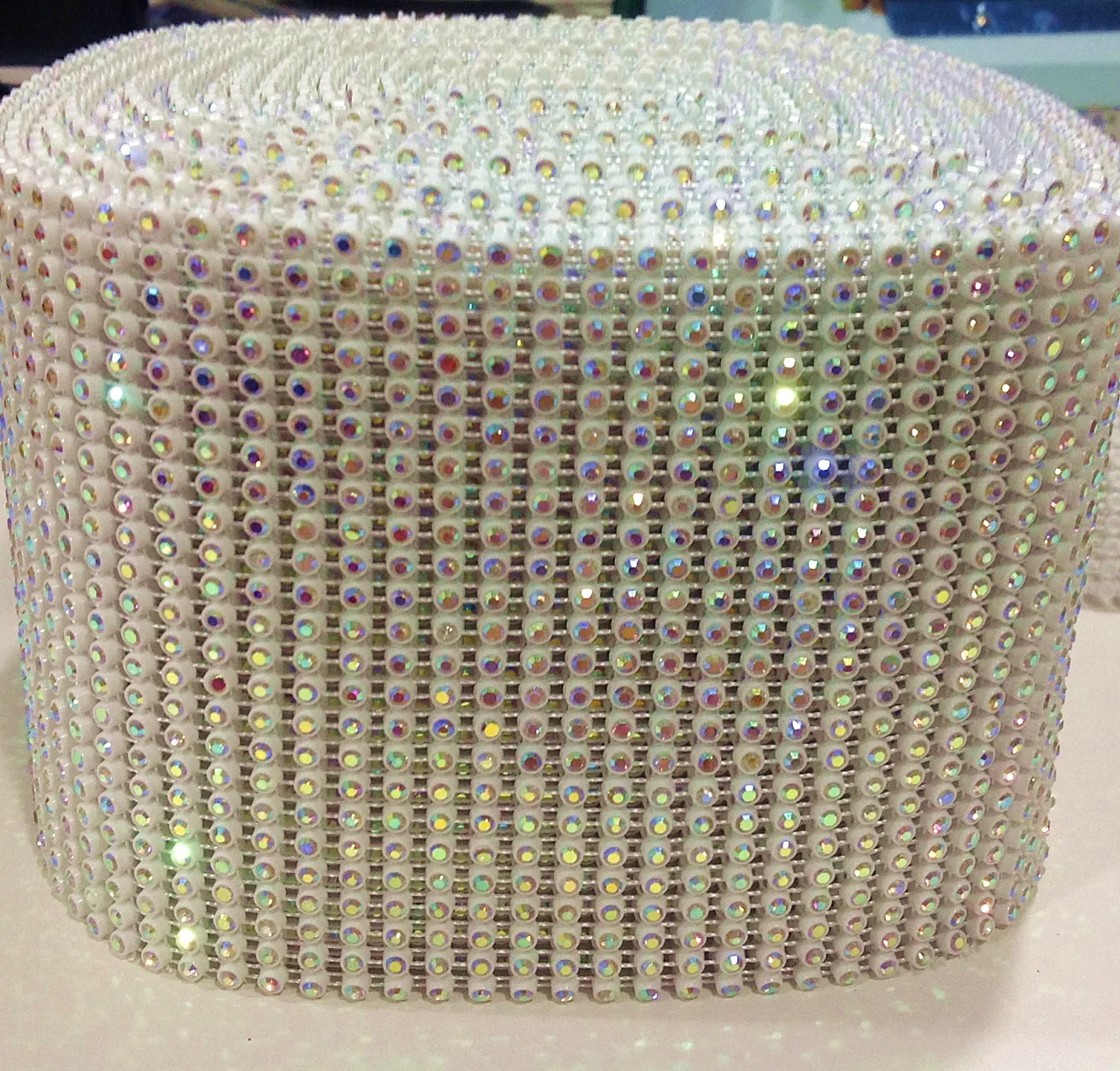 Plastic Rhinestone Chain Trimming 24 Rows With 10 Yards Each Roll ...