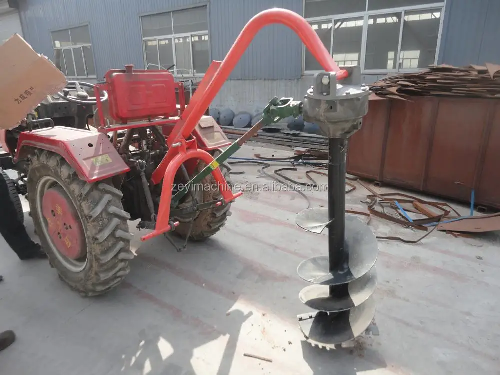 Farm Tractor Mounted Tree Planting Drilling Machine / New Condition ...