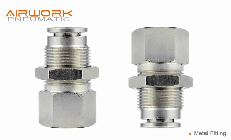 PMF Bulkhead Metal Pneumatic Fitting - Reliable Connectors